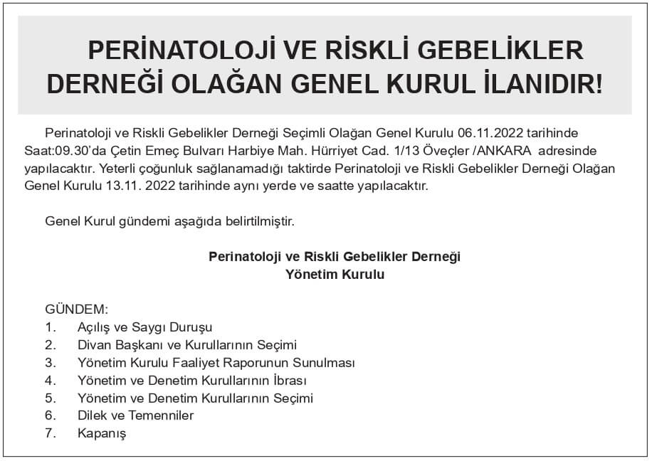 Dernek Genel Kurul ilanı Vermek - Ulusal, Yerel Gazete ilan Ver